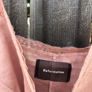 Reformation | Tops | Nwt Reformation Emmie Lace Trim Linen Camisole ...